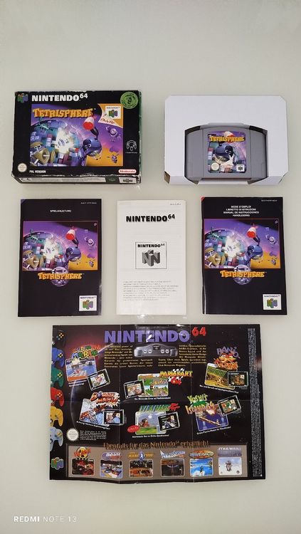 N64 Tetrisphere OVP mit Anleitung (PAL) Top Zustand!!! (Gebraucht) in ...