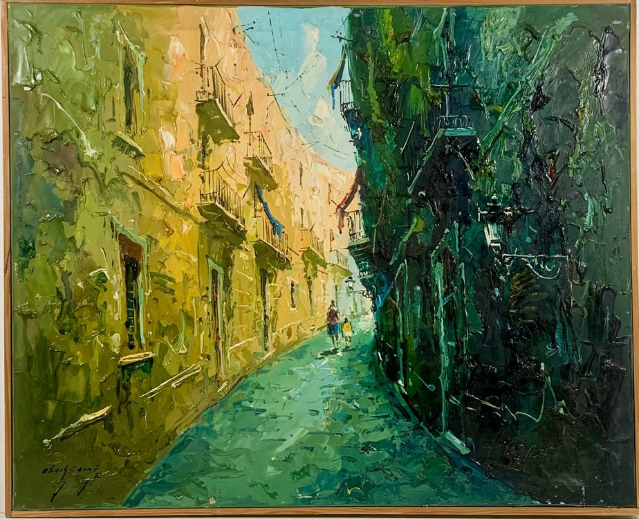 Gemälde Strassenszene mit Personen unleserlich Signiert (Gebraucht) in Root für CHF 105 – nur ...