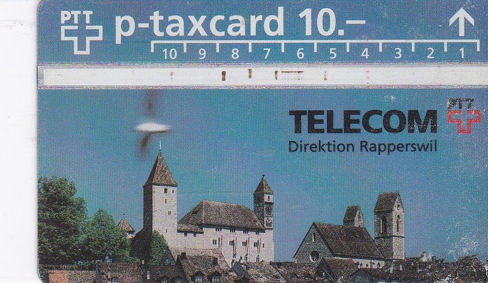 PTT Taxcard 10, TELECOM Direktion Rapperswil (Gebraucht) in Neuenhof für CHF 1 – mit Lieferung ...