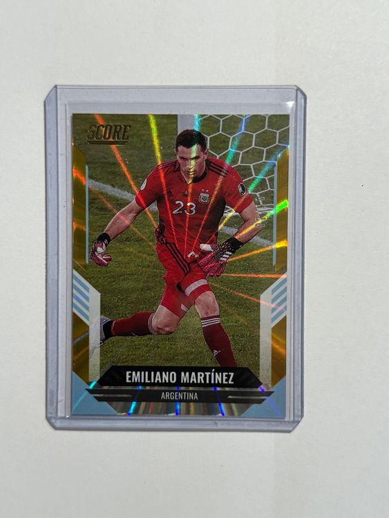 Emiliano Martinez 07/10 Panini Score 2021 Gold Lava Parallel (Neu ...