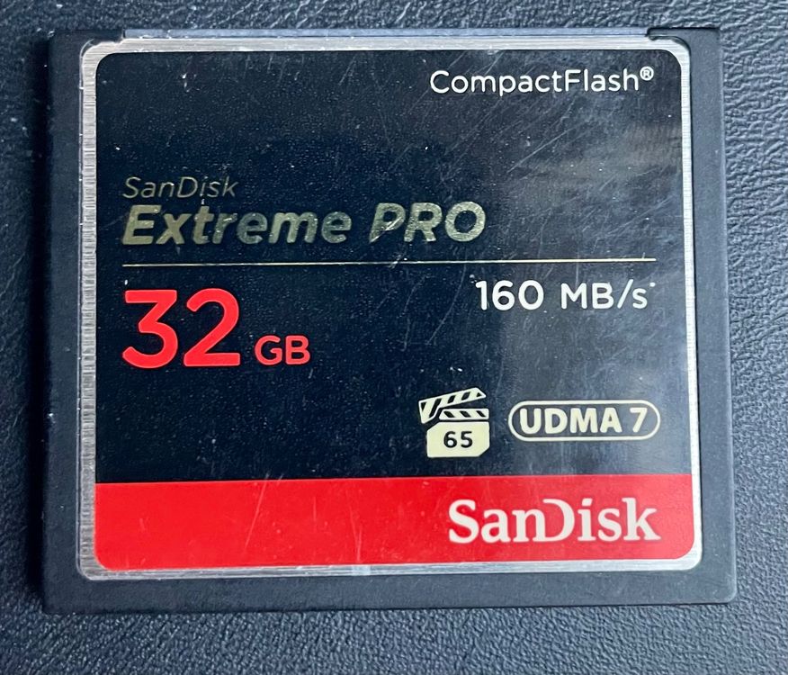 SANDISK CompactFlash Card Extreme Pro 32GB (Gebraucht) in Hermetschwil ...