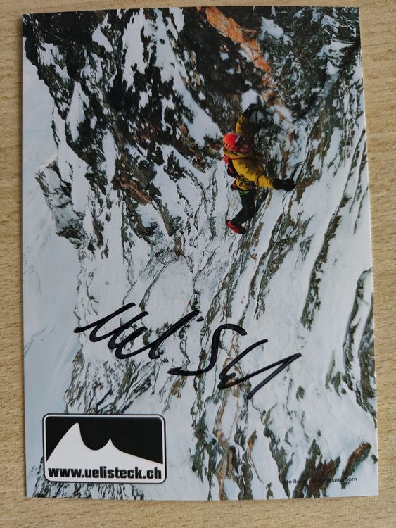 Autogramm Extrem-Bergsteiger Ueli Steck, Original Signatur (Neu (gemäss ...