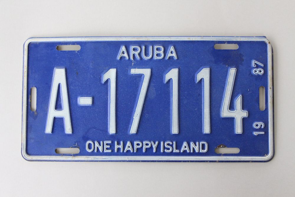 Auto Nummernschild Aruba (Gebraucht) in Seewen für CHF 2 – mit ...