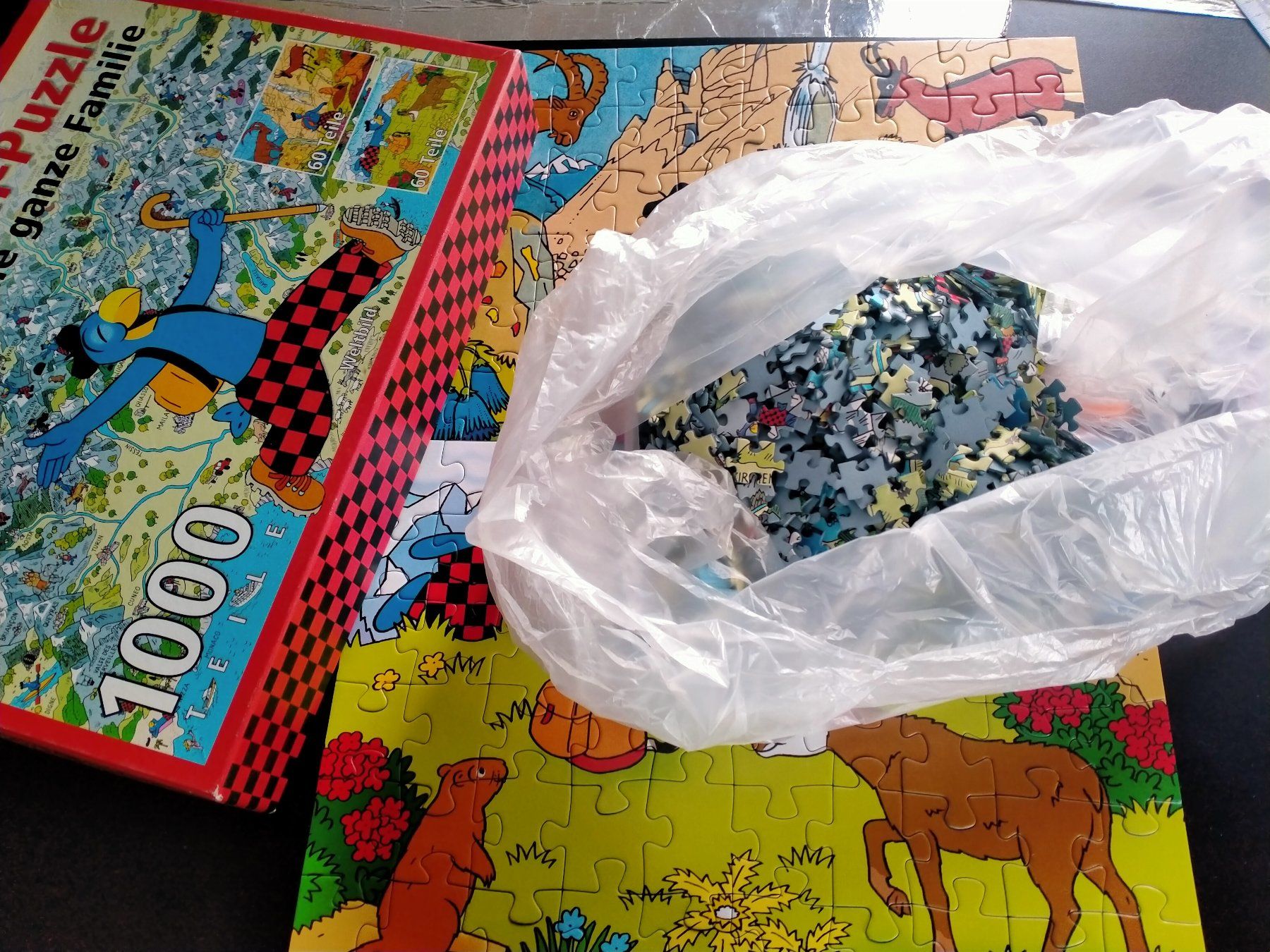 Globi Riesen Puzzle 3 in 1 für die ganze Familie ab 7 Jahren (Gebraucht ...