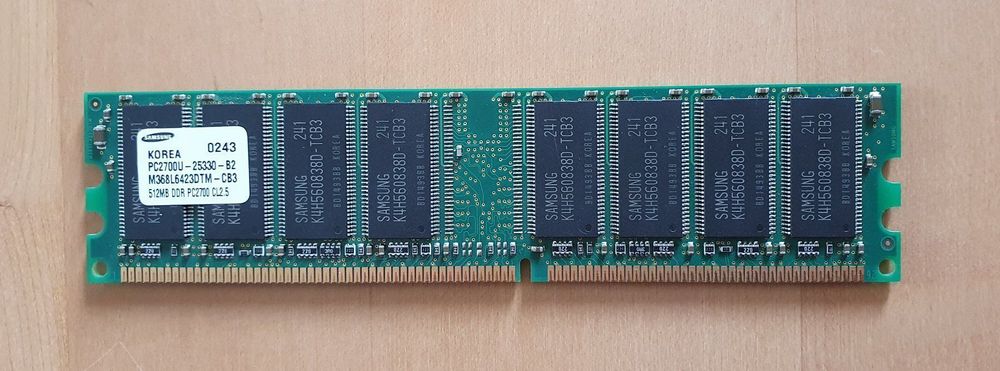 Samsung DDR1-SDRAM 512MB | Kaufen auf Ricardo