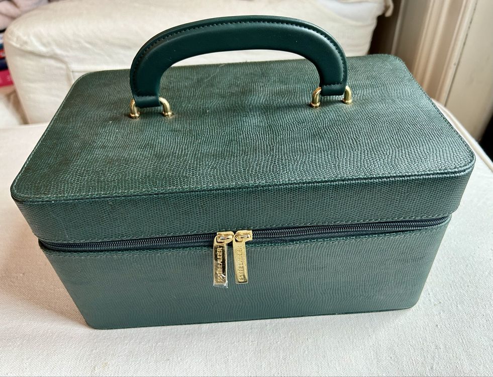 Estee Lauder Green Vanity Case Makeup Jewellery Box (Neu (gemäss ...
