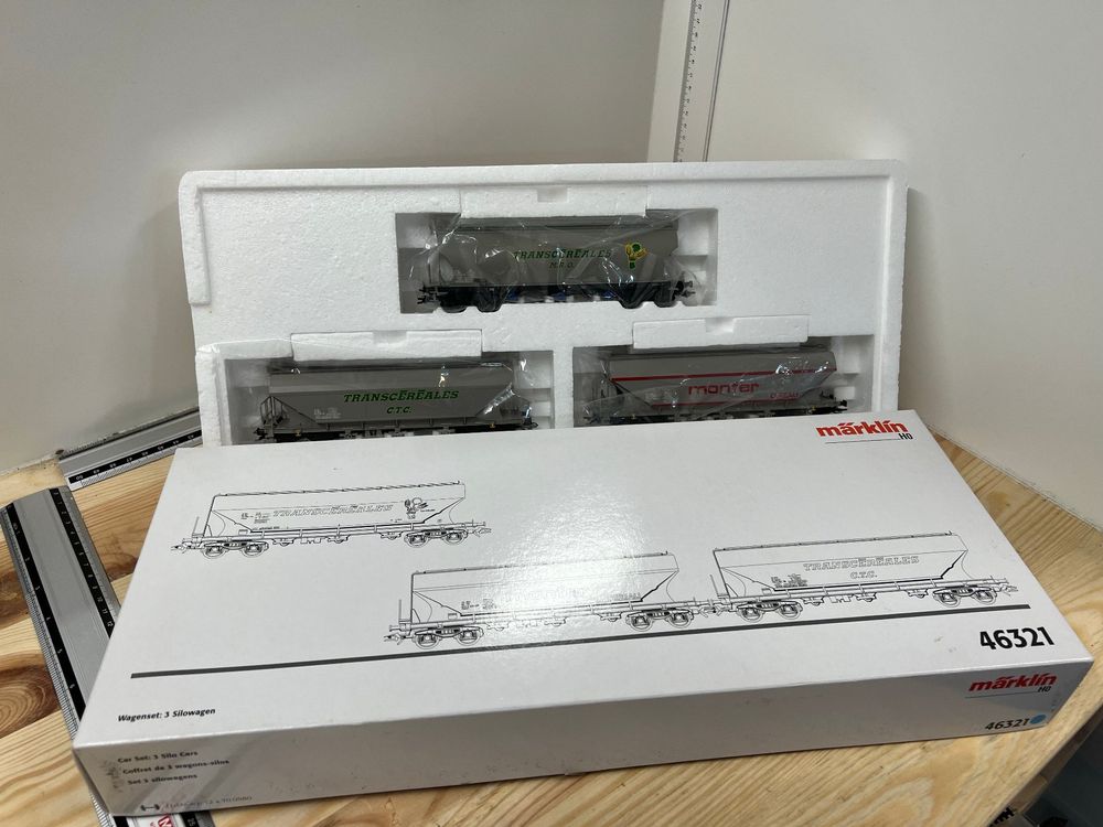 Märklin 46321 Set - 3 Silowagen (SNCF/SNCB/NMBS und FS) (Neu (gemäss ...