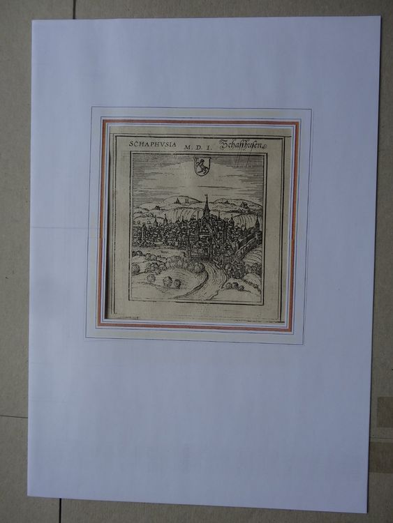 Schaffhausen Kupferstich Hogenberg sehr selten 1580 (Gebraucht) in Safnern für CHF 26 – mit ...