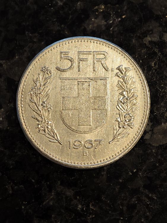 5 Fr. Silber Münze 1967 | Kaufen auf Ricardo
