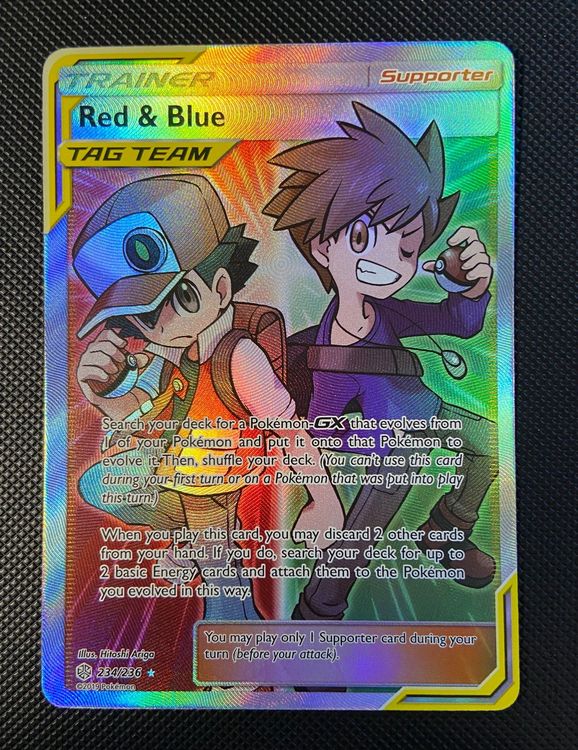 Pokemon Red & Blue Tag Team Full Art EN (Gebraucht) in Ersigen für CHF ...