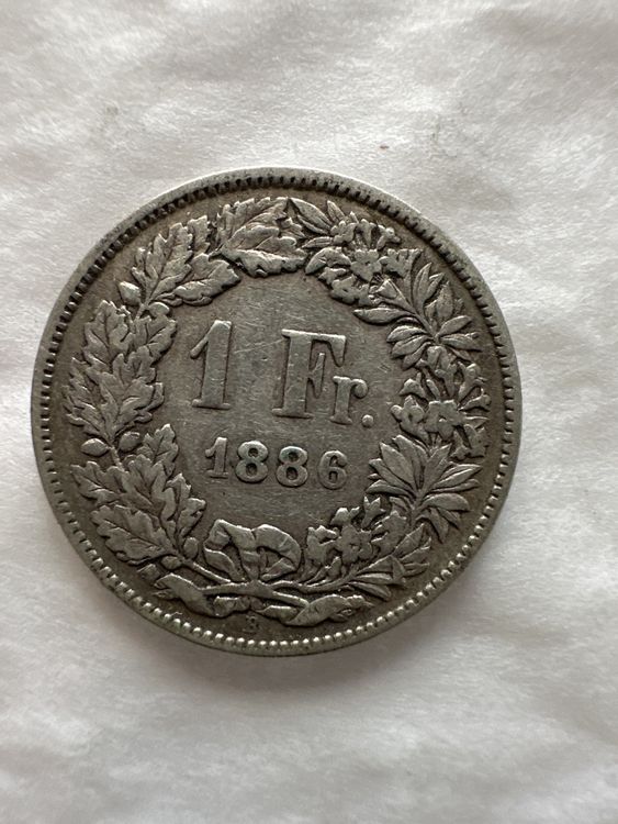 Silbermünze 1 Fr. 1886, Helvetia stehend | Kaufen auf Ricardo