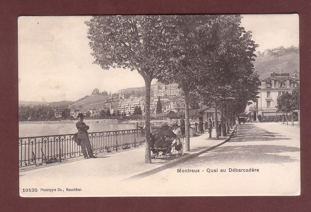 MONTREUX - Quai au débarcadère - 1909 | Kaufen auf Ricardo