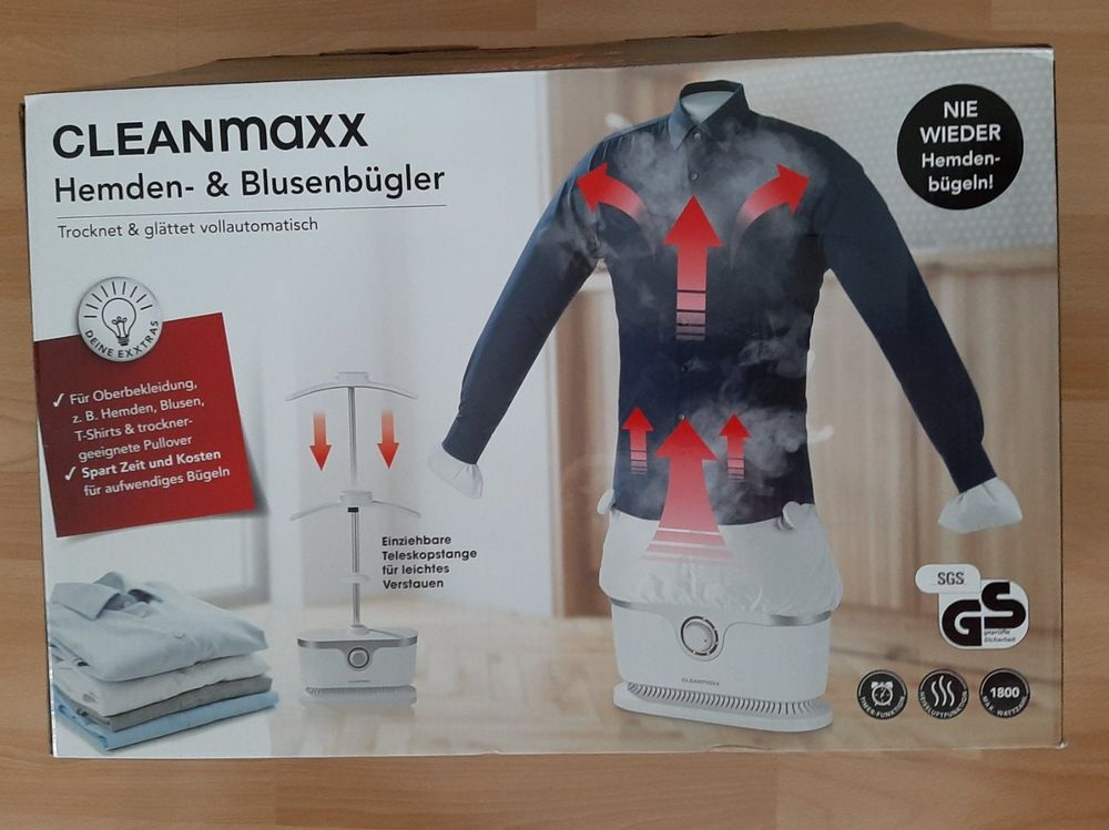 Cleanmaxx Hemden- und Blusenbügler, Bügelmaschine (Neu (gemäss ...