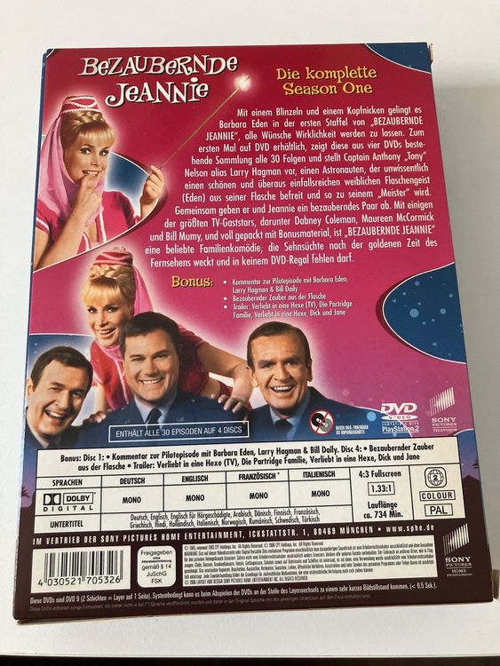 Bezaubernde Jeannie - Die komplette Season One (4 DVDs) (Gebraucht) in Arbon für CHF 6 – mit ...