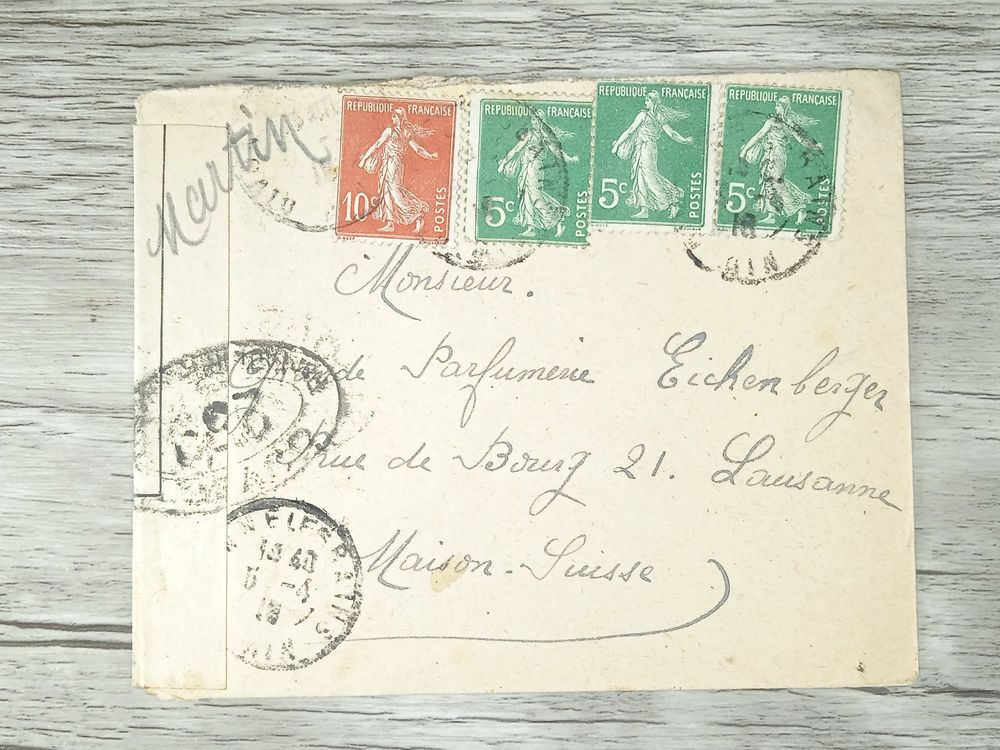 TR05 Enveloppe + Timbre France 1918 | Kaufen auf Ricardo