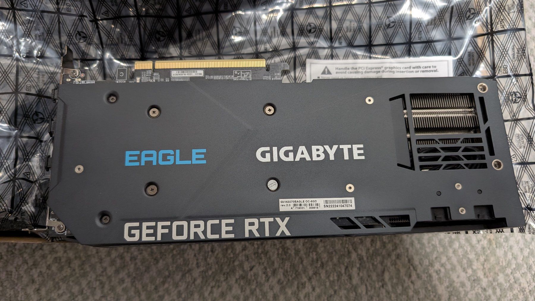 Gigabyte GeForce RTX 3070 EAGLE OC 8G (rev. 2.0) (Gebraucht) in Buchs ...