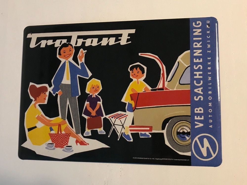 Blechschild, Trabant, Retro (Neu (gemäss Beschreibung)) in Steffisburg ...