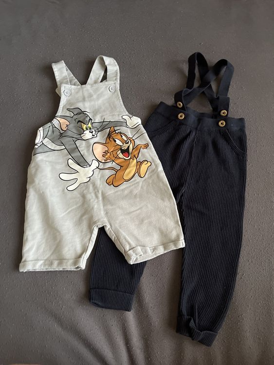 Süsser Latzhosen Set Tom & Jerry Gr. 86/92 | Kaufen auf Ricardo