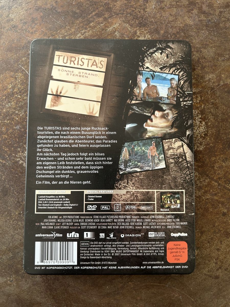 Turistas - Lentikular Steelbook DVD - Horror [2007] (Gebraucht) in ...