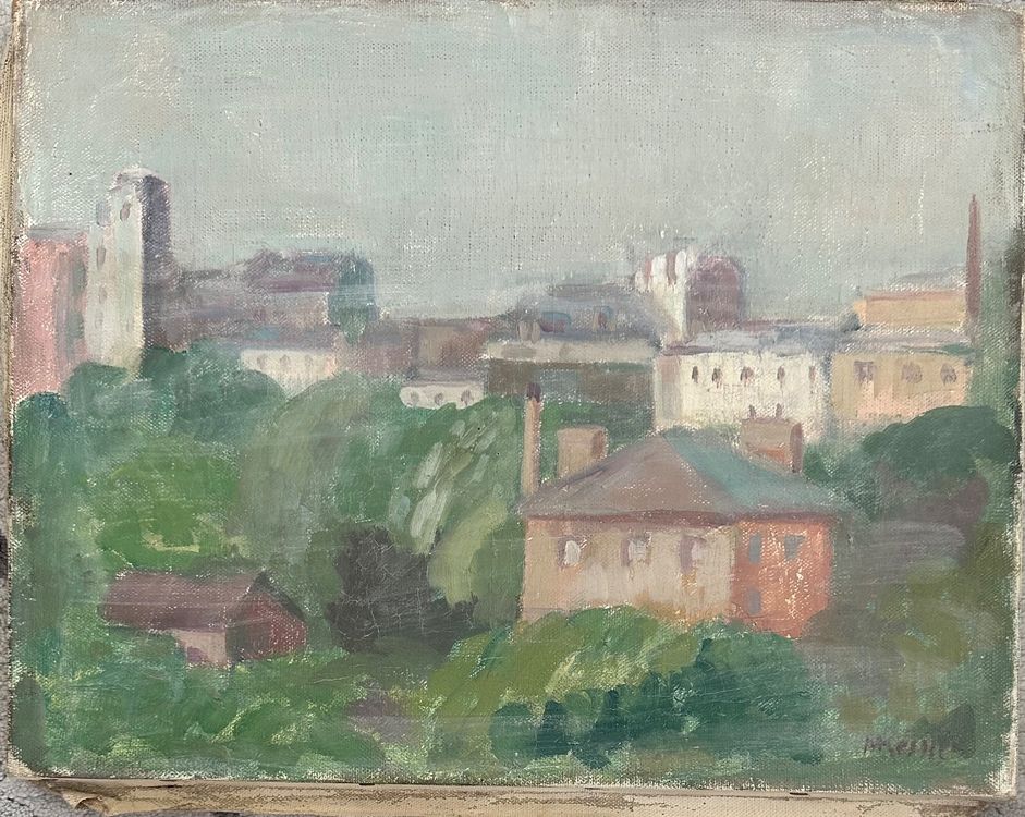 Max Kessler (1897-1981) Häuser Ansicht Gemälde | Kaufen auf Ricardo