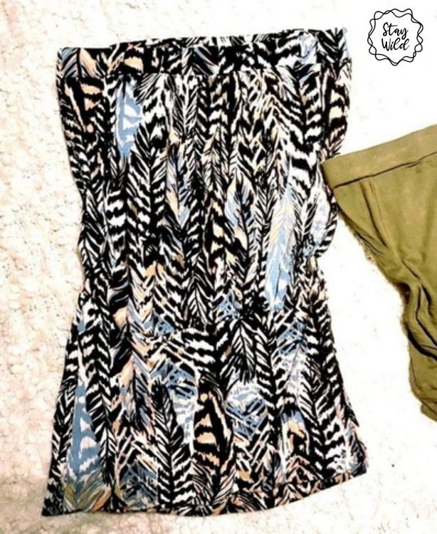 Top/Tunika mit Wildmuster - Top/Tunique Motif Sauvage (Neu (gemäss ...