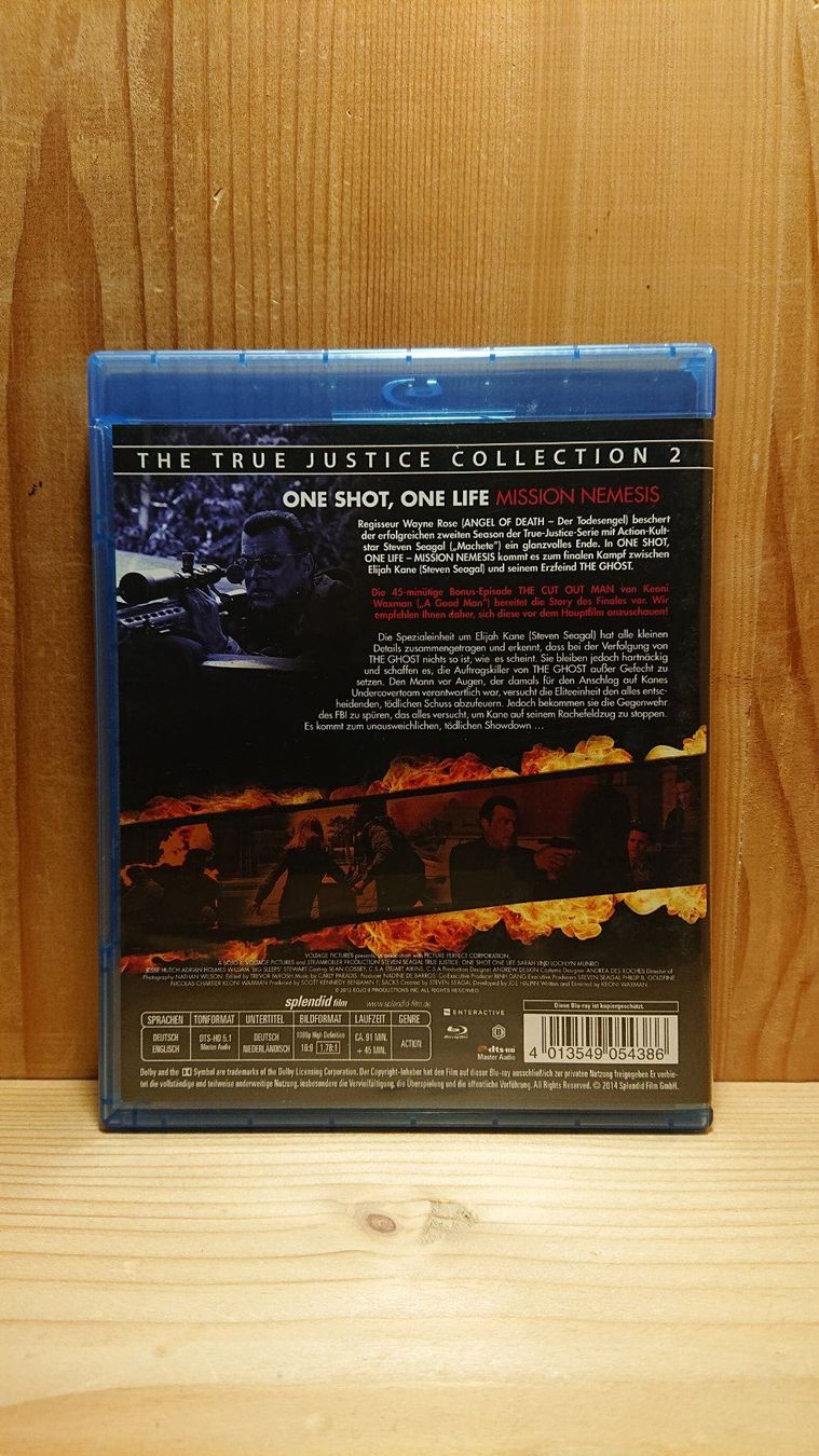 ONE SHOT, ONE LIFE Missio Nemesis Blu-Ray mit Steven Seagal (Gebraucht ...