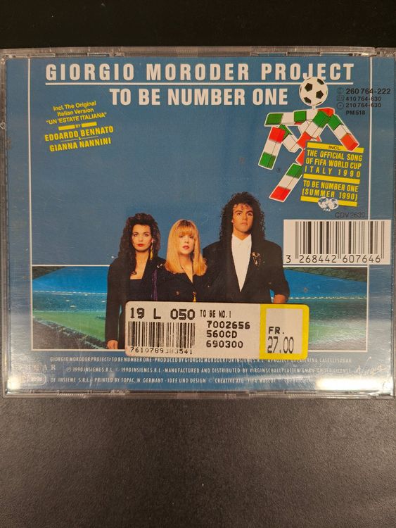 CD - Giorgio Moroder Project – To Be Number One (Gebraucht) in Biberist ...