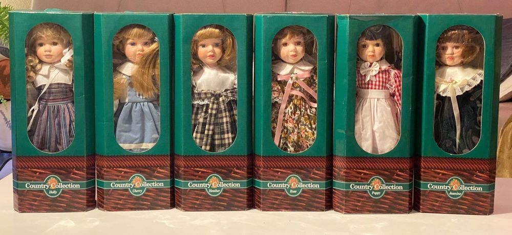 Lot de 6 poupées de collection - Country Collection (Neu und ...