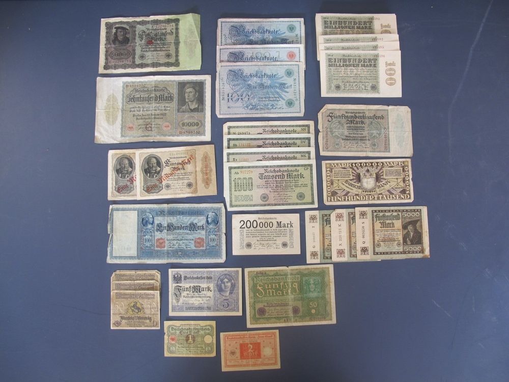 Sammlung Mark und Darlehnskassenscheine (1908-1923) (Gebraucht) in Basel für CHF 5 – mit ...