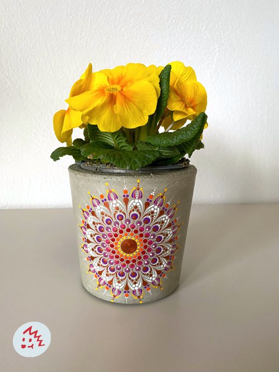 Mandala Stiftebehälter, Übertopf, Gefäss | Kaufen auf Ricardo