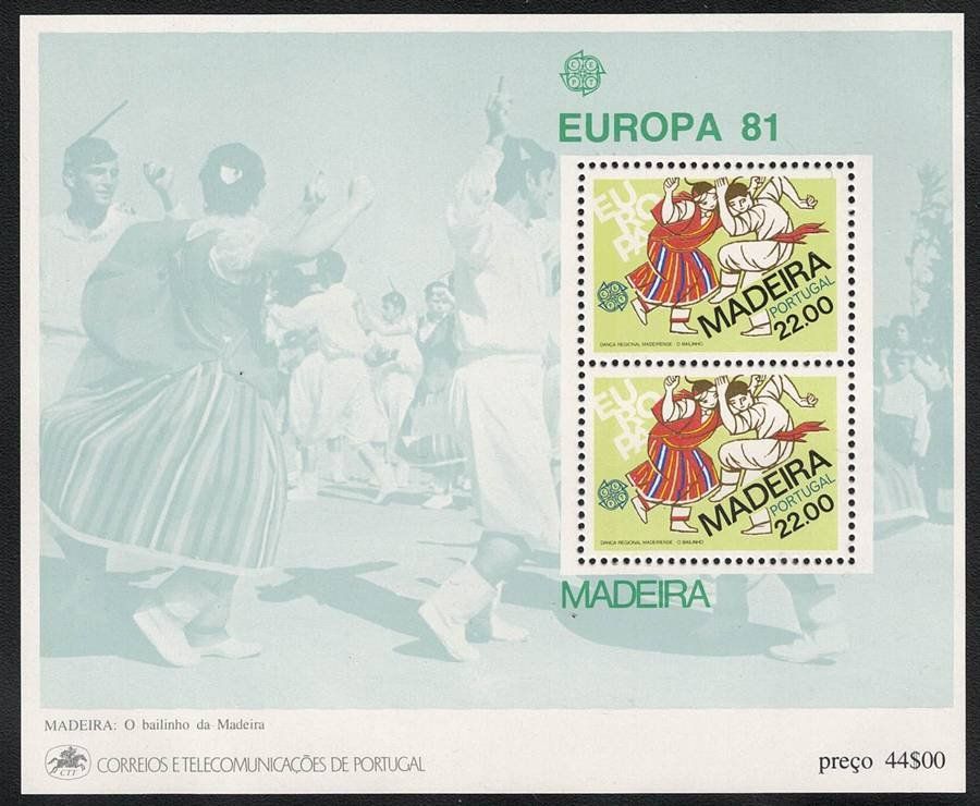 EUROPA 81 CEPT - Funchal Madeira 1981 - Block Postfrisch (Neu (gemäss ...