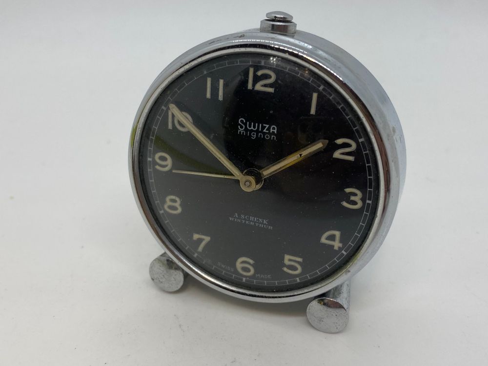 SWIZA Mignon A. Schenk Winterthur Wecker läuft /// D523 (Gebraucht) in ...
