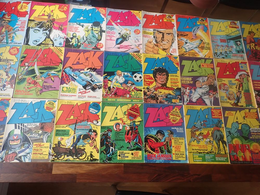 30 alte ZACK Comic Hefte Jahrgang 1974 | Kaufen auf Ricardo