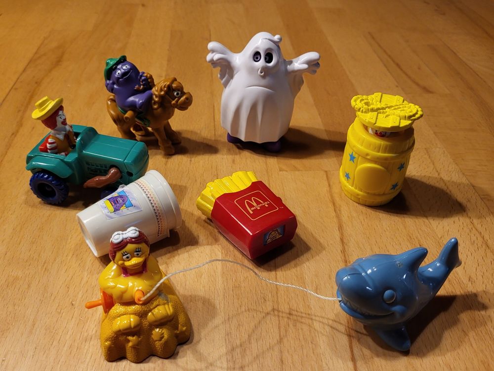 7 Happy Meal Spielzeuge McDonald's 90er Vintage (Gebraucht) in Ettiswil für CHF 7 – mit ...