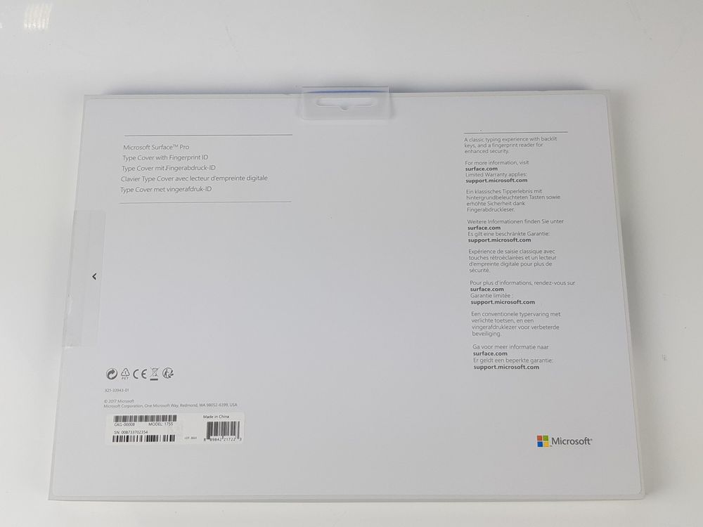 Microsoft Surface Pro Type Cover Model 1755 Swiss Layout (Neu und ...