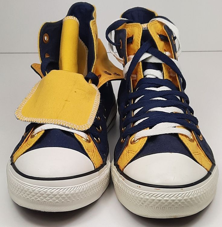 CONVERSE All Star Sneaker Hi double upper blau+gelb Gr. 45 (Neu (gemäss ...