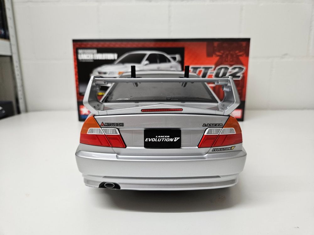 Tamiya Mitsubishi Lancer EVO V TT-02 58713 (Neu (gemäss Beschreibung ...