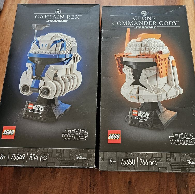 Lego Star Wars Captain Rex & Commander Cody Helm (Neu und ...
