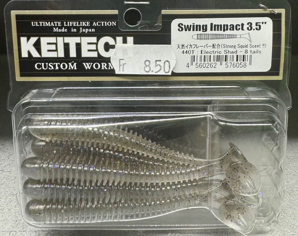 Keitech Swing Impact 3,5“ Bundle à 9 Pack (Neu und originalverpackt) in ...