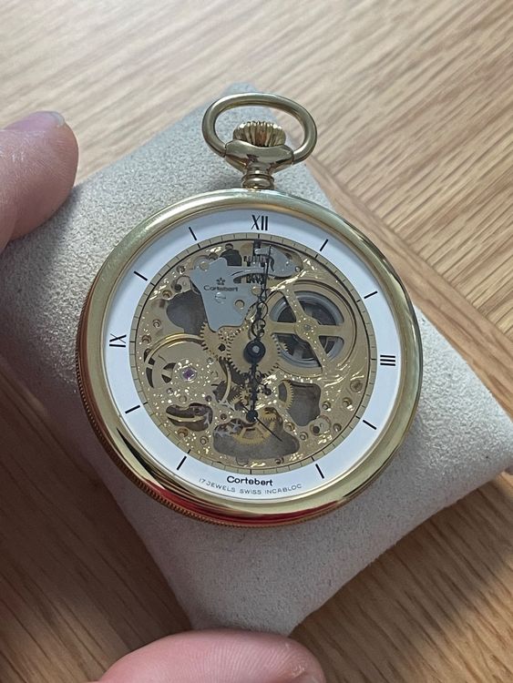 CORTEBERT SKELETT TASCHENUHR 17 JEWELS SWISS INCABLOC (Gebraucht) in ...
