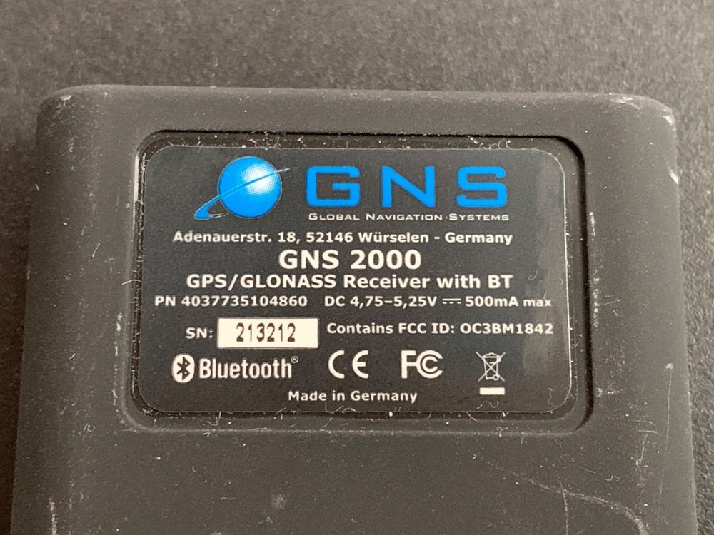 GNS 2000 Bluetooth-GPS / GLONASS Receiver | Kaufen auf Ricardo