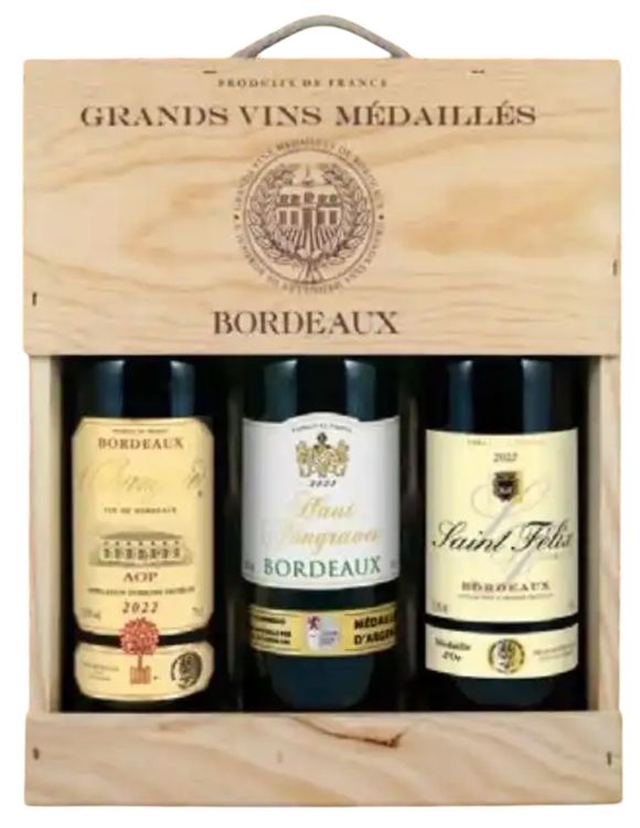 Bordeaux coffret vins médaillés wein Weinkiste (Neu und ...