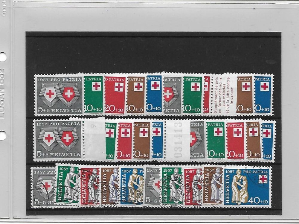 PP 1957 ** + gest. Restlot Kat: CHF 100.- | Kaufen auf Ricardo