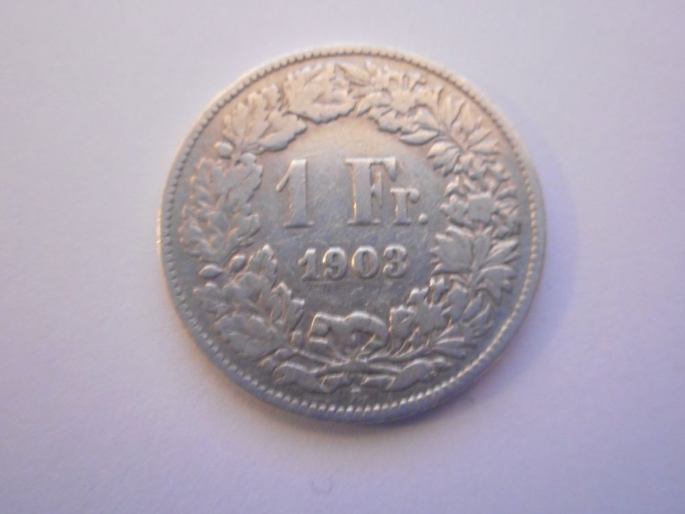 1 Fr. 1903 silber (Gebraucht) in Kriegstetten für CHF 3.4 – mit Lieferung auf Ricardo kaufen