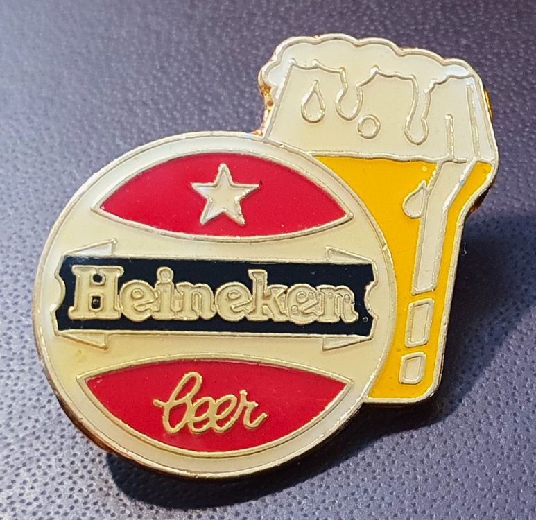 S641 - Pin Heineken Beer Bier Logo Glas 1988 (Gebraucht) in Reinach BL ...