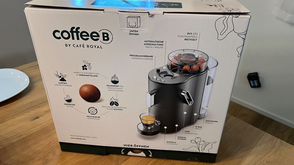 Coffee B Kaffeemaschine mit 100% kompostierbaren Coffee Ball | Kaufen ...