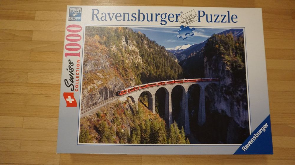 RhB Landwasserviadukt Ravensburger Puzzle 1000 Teile (Gebraucht) in Malans GR für CHF 10 – mit ...