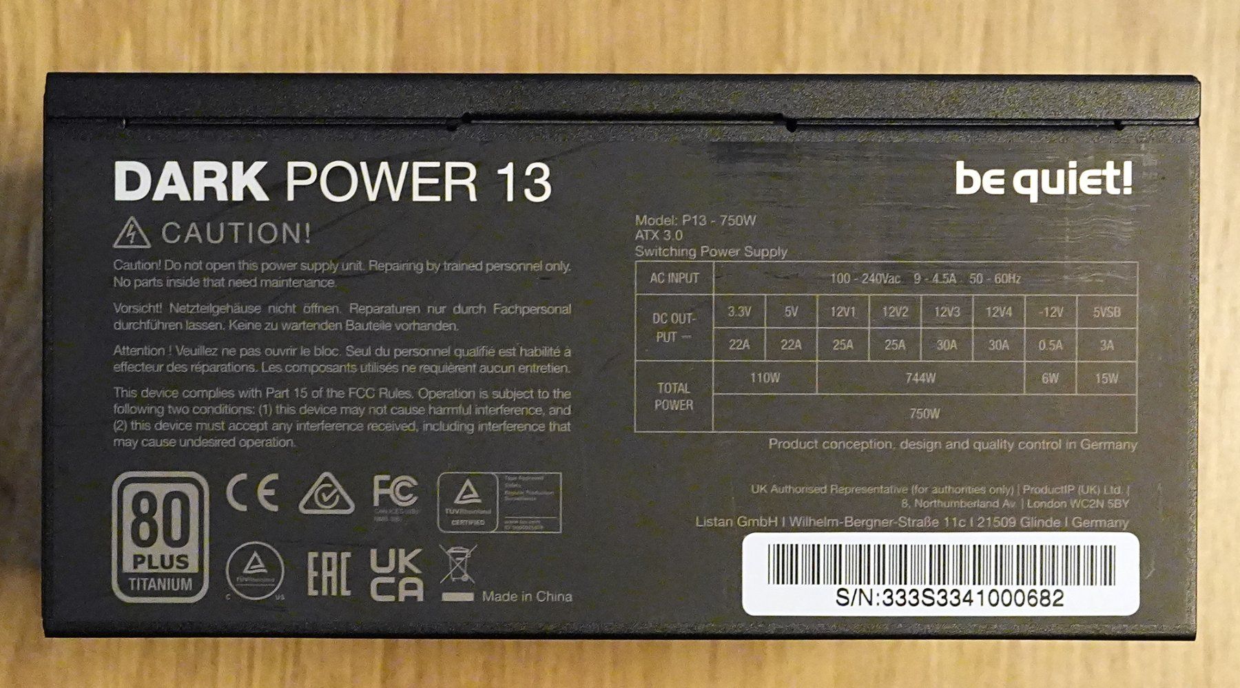 be quiet! Dark Power 13 750 Watt Netzteil (Gebraucht) in Niederweningen ...