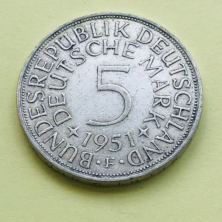 5 Mark 1951 Silber Deutschland (Gebraucht) in Glattbrugg für CHF 6.9 ...