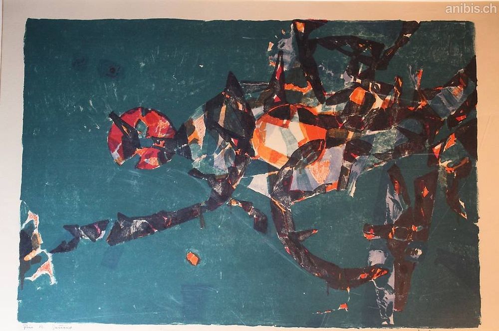 Lithografie von Hans Forster inkl. Rahmen (orig. sign.) (Neu (gemäss ...